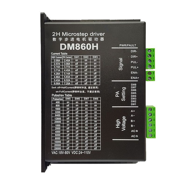 DM860H DM860 Шаговые двигатели с приводом 0 - 200 кгц AC18 - 80V или DC ...