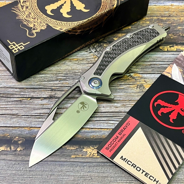 Нож складной MicroTech MCT165C4CFITI Matrix, Titanium - Carbon Fiber ...
