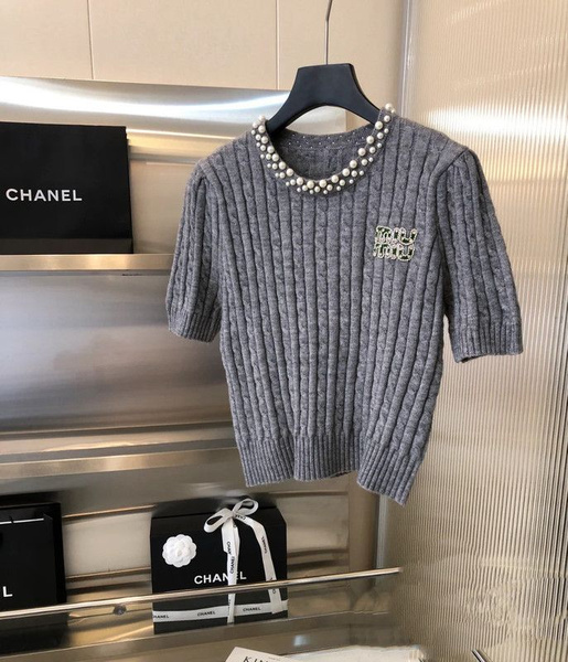 Футболка Miu Miu размер 46 48 цвет пепел полиэстер купить по выгодной цене в интернет