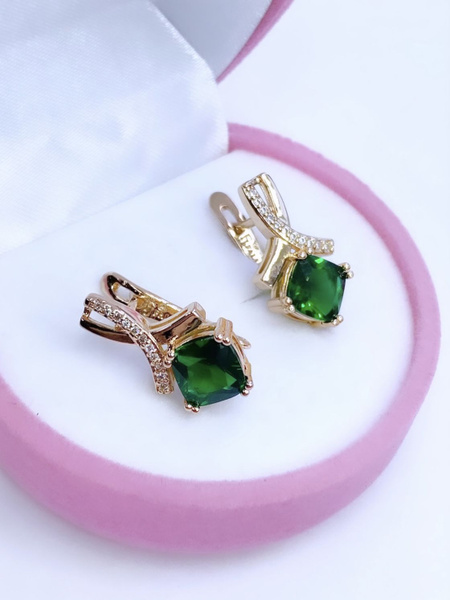 Серьги женские, сережки на каждый день, дубайское золото, ювелирная ...
