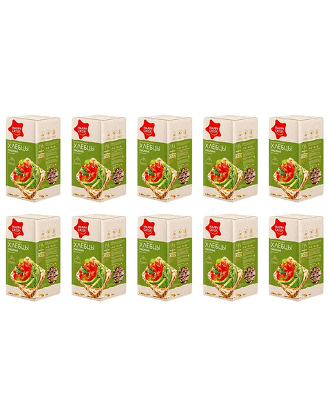 Хлебцы Happy Crisp Овсяные со льном, 10 уп по 60 гр - купить с ...