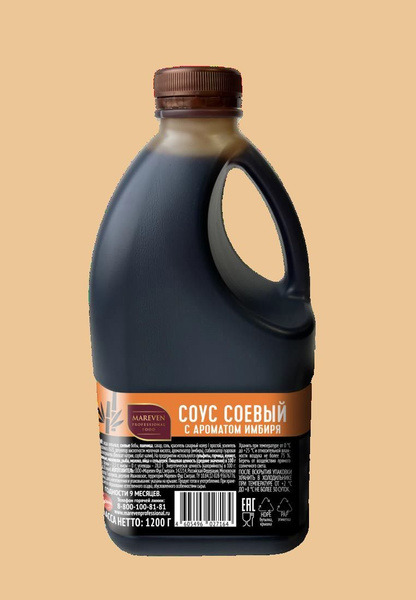 Соус соевый с ароматом имбиря Mareven Food, 1,2 кг - купить с доставкой ...