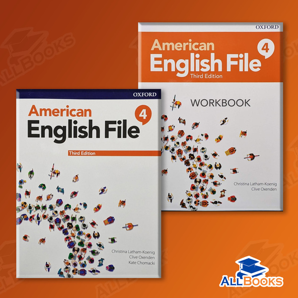 American English File 4,Комплект Student's Book , Workbook +CD(3rd Edition) - купить с доставкой ...