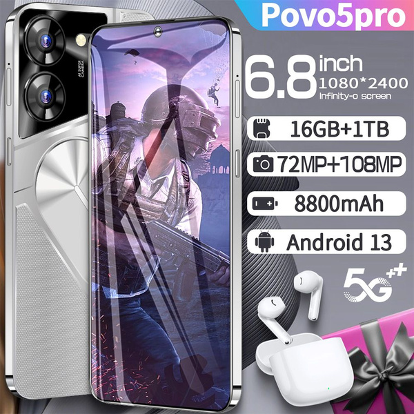 Смартфон Tecno телефон Povo5Pro 1 ТБ 16 ГБ Серебряный IPS 2 SIM купить ...