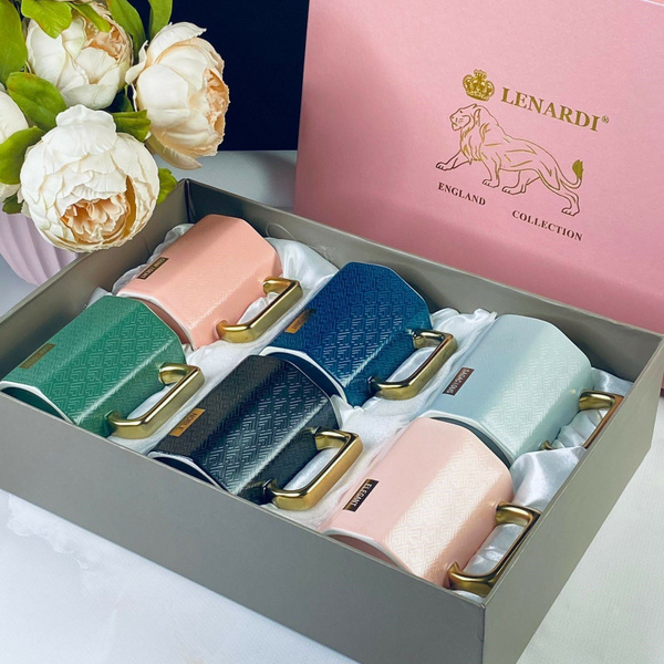 Набор кружек Lenardi, 350 мл - купить по доступным ценам в интернет-магазине OZON (1615575595)