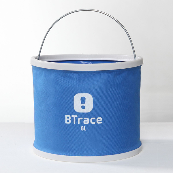 Ведро складное походное Btrace 6л ПВХ, голубой купить на OZON по низкой цене (510792053)