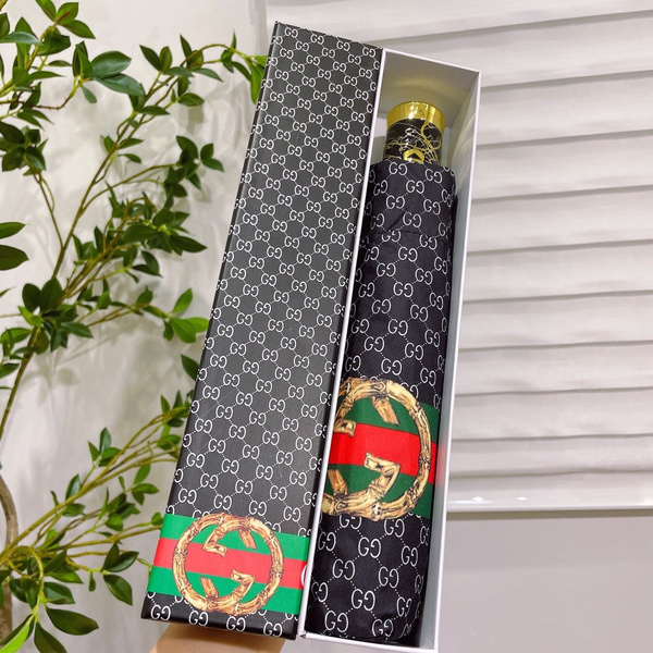 Зонт Gucci, 3 сложения, черный купить c доставкой на OZON по низкой ...