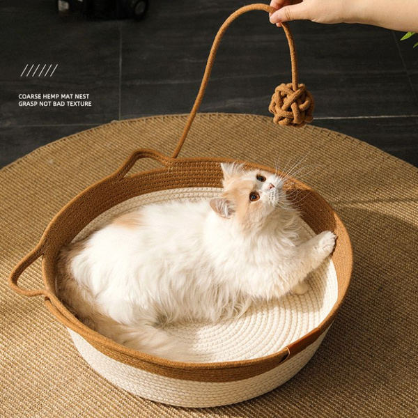 Лежанка для кошек и собак плетеная. Корзина для питомца. - купить с ...