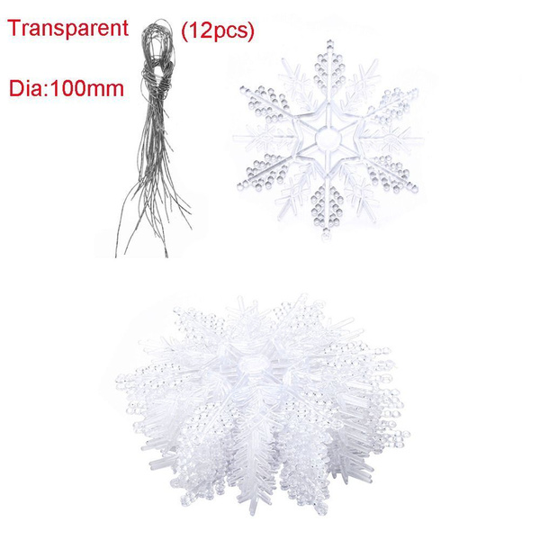 12Pcs 7.5cm Блеск Снежинка купить c доставкой на OZON по низкой цене ...