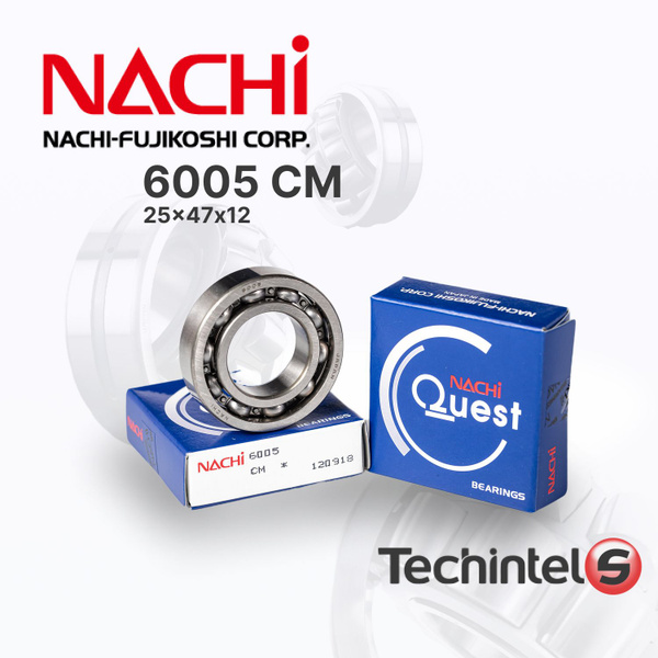 Подшипник NACHI 6005 25х47х12 купить на OZON по низкой цене (788042952)