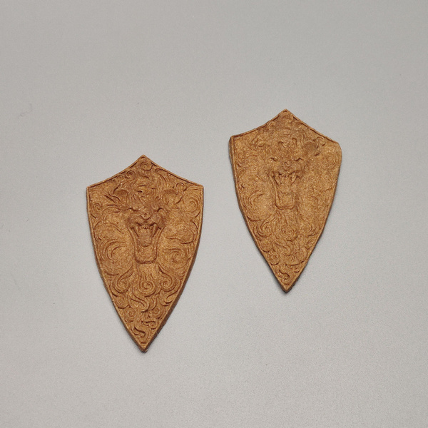 Заготовка для творчества из древесной пульпы "Накладка №6" набор 2 шт ...