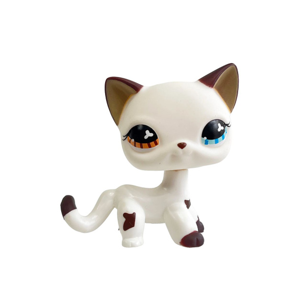 Littlest Pet Shop кошка #577 У белого котенка один глаз голубой, а ...