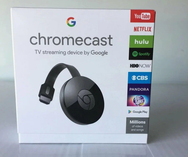 Медиаплеер Google Chromecast, HDMI, microUSB, USB Type-A, черный купить ...
