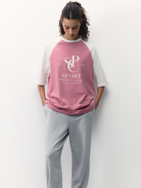 Футболка Befree, размер 46, цвет розовый, хлопок - 100% - купить по выгодной цене в интернет ...