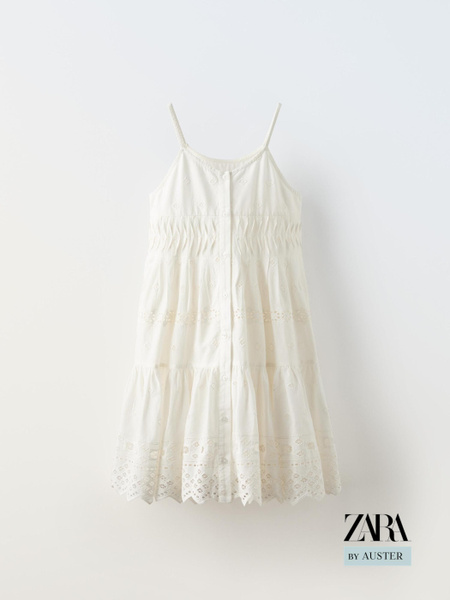 Платье для девочки ZARA STRAPPY DRESS WITH EMBROIDERY, 164, Девочки, Лето, размер 164, материал ...