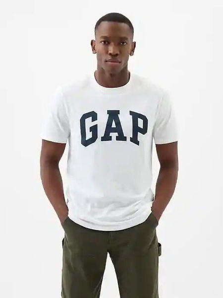 Футболка GAP, размер 52, цвет белый, ОСНОВНАЯ ЧАСТЬ:100% КОТТОН ...