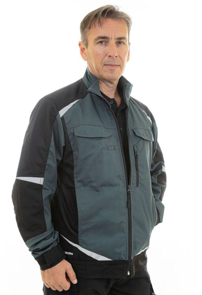 Куртка рабочая Мужской BRODEKS, размер 52, 50 темно-зеленый, черный, рост 176-182 Смесовая ткань ...