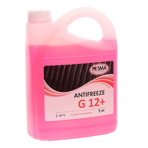 Антифриз красный -42C 5л G12+ PRISMA купить на OZON по низкой цене (1672022156)