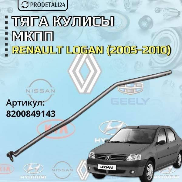 Тяга кулисы МКПП Renault Logan Артикул : 8200849143 купить на OZON по ...