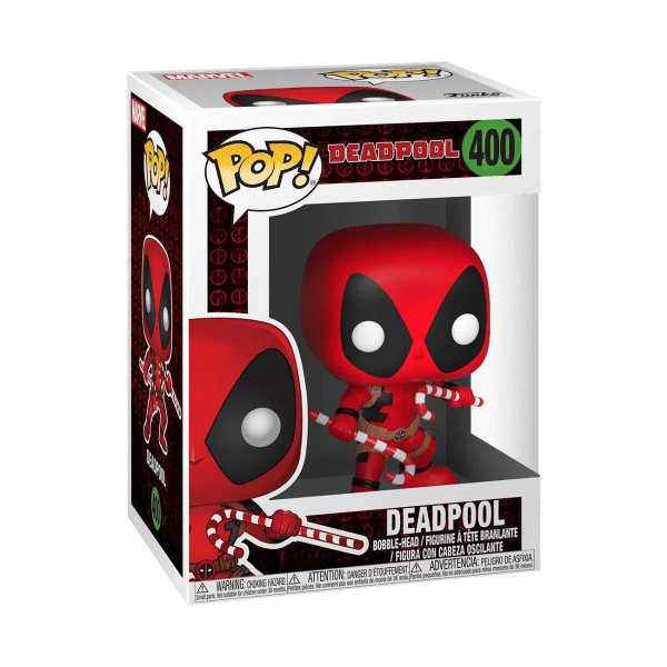 Фигурка Funko Pop! Deadpool Holiday with Candy Canes (Фанко Поп Дедпул ...