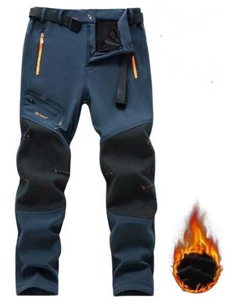 Брюки Мужской синий Softshell, Waterproof, размер 54 Молния На любой сезон, рост 160-190 Китай ...