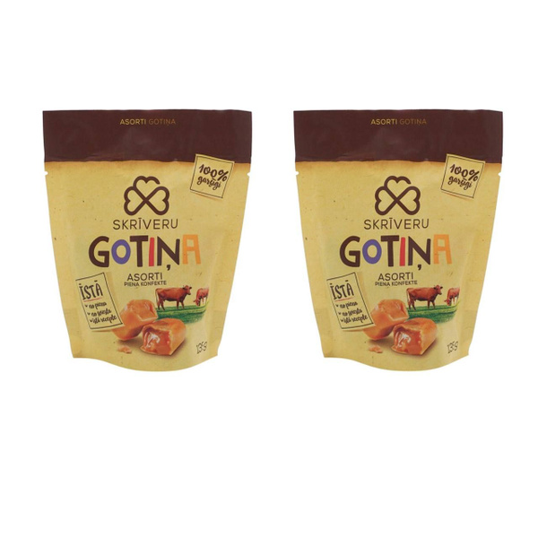 Конфеты "Коровка" ассорти, 2 шт по 250г Skriveru GOTINA - купить с ...
