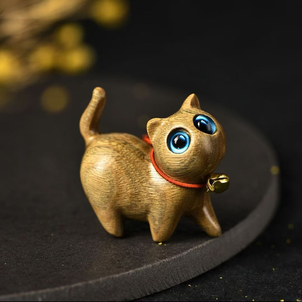 Фигурка кота из сандалового дерева купить на OZON по низкой цене ...