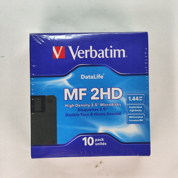 Дискета Verbatim DataLife MF-2HD 1,44mb 3,5" ( упаковка из 10 штук) купить на OZON по низкой ...