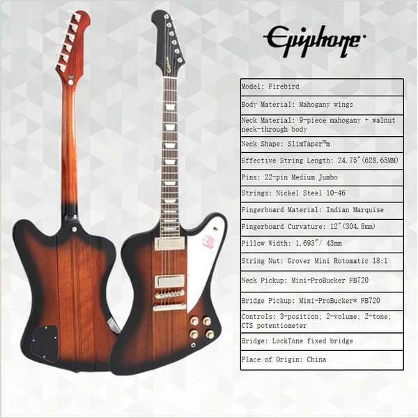 Электрогитара Epiphone 1963 Firebird i / Firebird 6-струнная - купить с ...