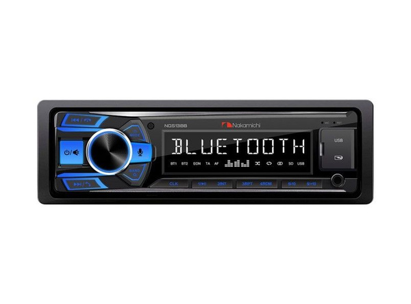 Автомагнитола Nakamichi NQ513BB медиа-ресивер 1din USB, AUX, BT, FLAC, MP3, 4*50 Вт, синий ...