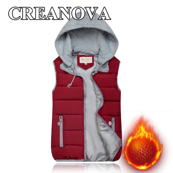 Жилет утепленный Женский CREANOVA красный, размер 46 Breathable Молния Китай Альпинизм ...