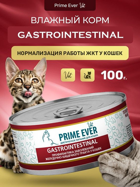 Влажный диетический корм для кошек для нормализации работы желудочно ...