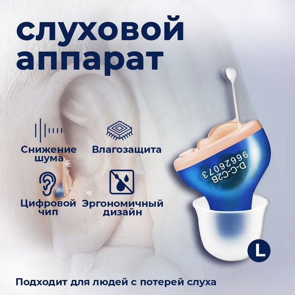 Мини Невидимый Слуховой Аппарат Цифровой Усилитель 1 ШТ Синий ...