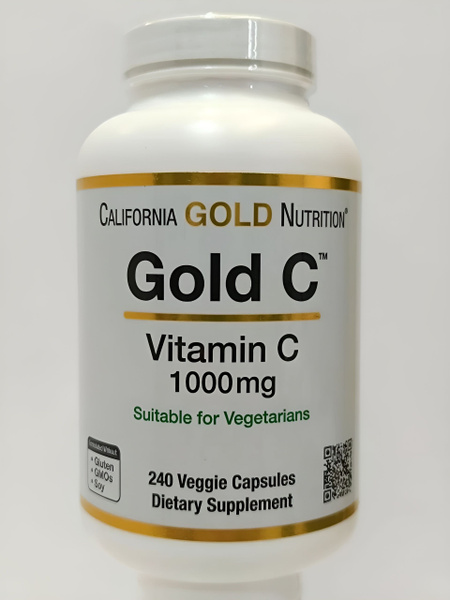 California Gold Nutrition, Gold C, Витамин C, 1000 мг, 240 капсул ...