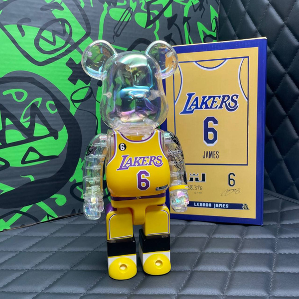 Игрушка Bearbrick Lakers Lebron James 28см - купить с доставкой по ...