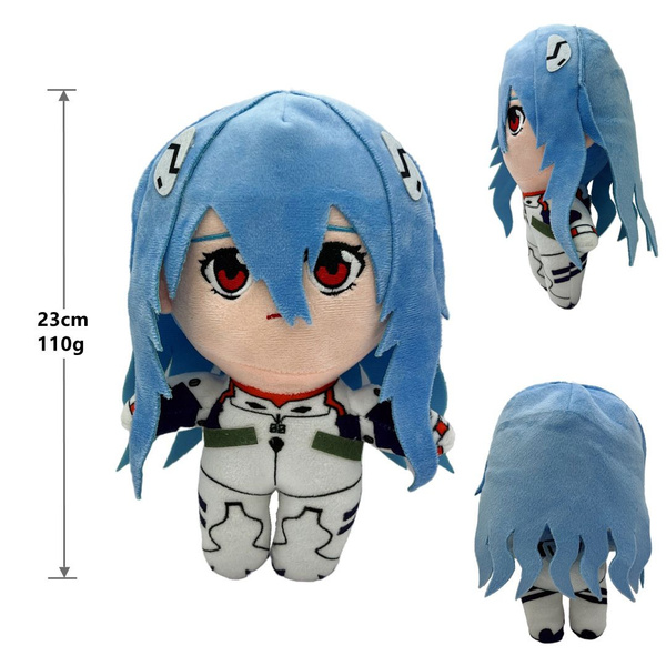 Neon Genesis Evangelion Аниме плюшевая игрушка AyanamiReiplush двухмерная кукла-пупс(23CM ...