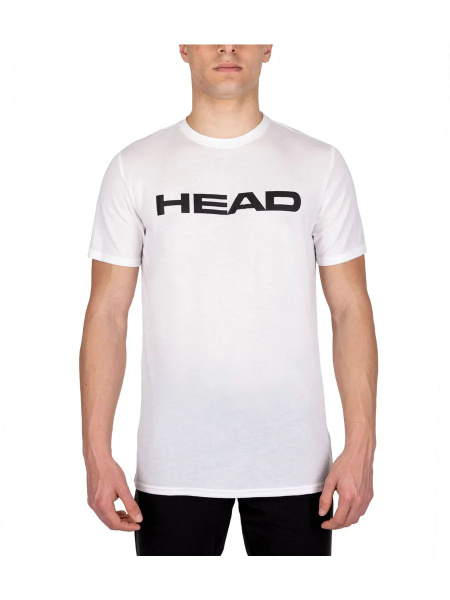 Футболка HEAD, размер 46, 48, цвет белый, 63% хлопок; 37% полиэстер ...
