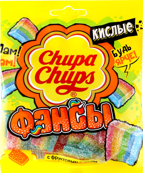 Мармелад жевательный CHUPA CHUPS Фансы c фруктовым вкусом, 70г - купить ...