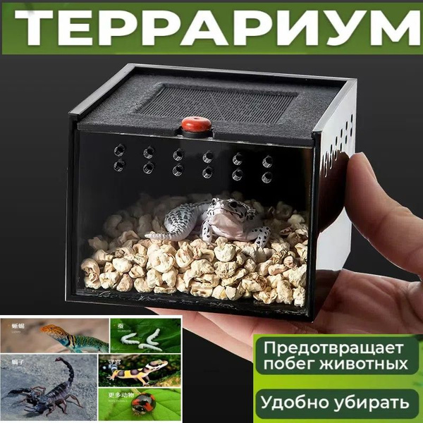 Террариум для рептилий , улиток , литров с крышкой купить на OZON по ...