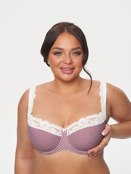 Бюстгальтер Женский BLISSENSE мягкая чашка на каркасе, на косточках, размер 75G коричневый ...