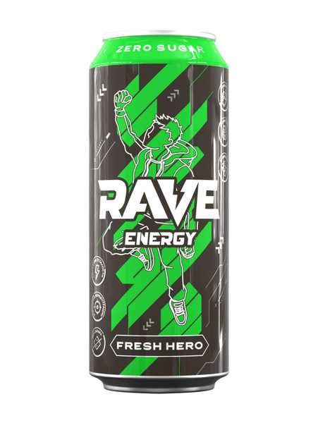 RAVE Энергетический напиток Fresh Hero 0,5 мл купить на OZON по низкой ...