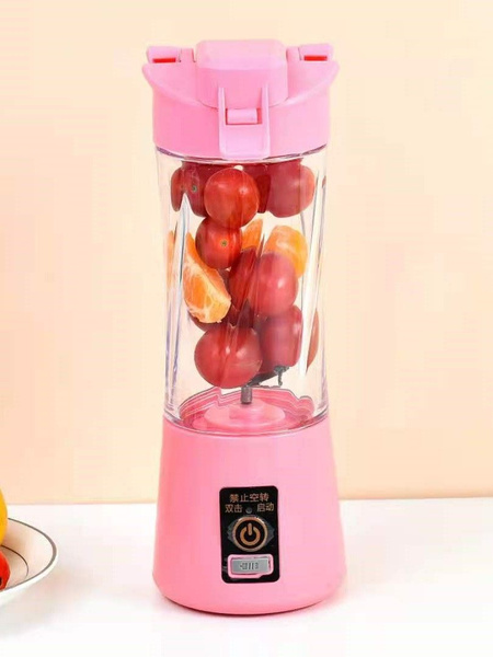 Портативный блендер для смузи и коктейлей, pink купить на OZON по ...