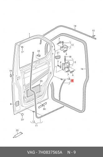Прокл.VW TRANSPORTER 2016-2017 - VAG (VW/Audi/Skoda/Seat) арт ...