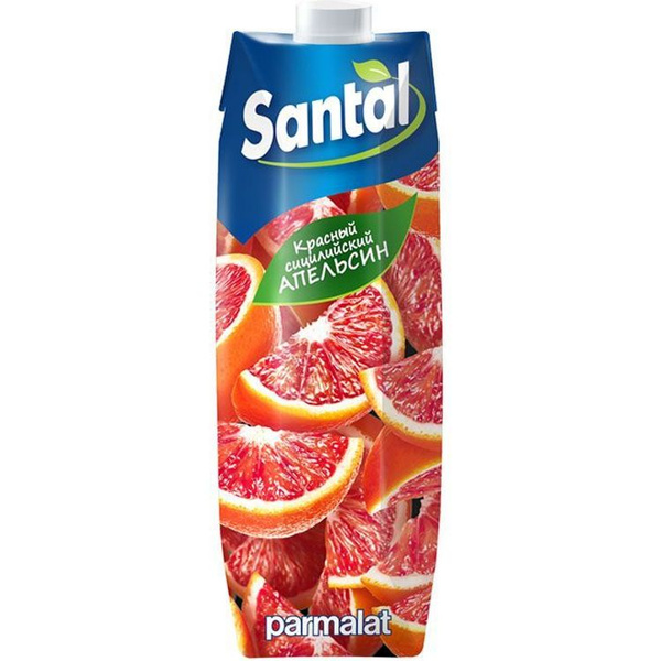 Напиток сокосодержащий Parmalat Santal Красный сицилийский апельсин 1 л ...