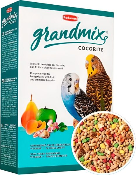 Padovan Grandmix Cocorite сухой корм для мелких попугаев 1 кг купить на ...