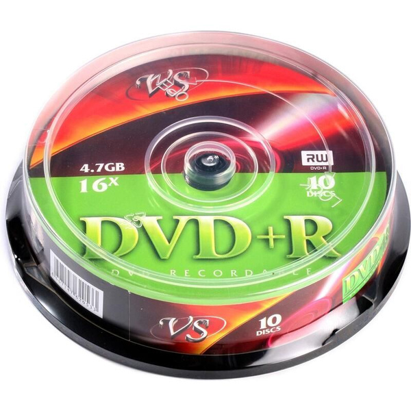 Диски DVD+R VS 4.7ГБ 10шт VSDVDPRCB1001 купить на OZON по низкой цене ...