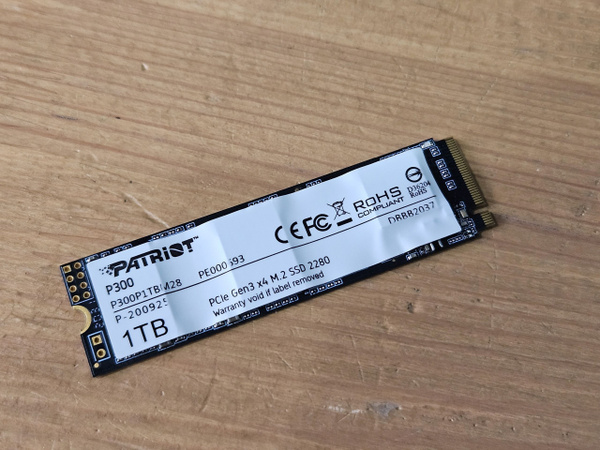 1 ТБ Внутренний SSD-диск PATRIOT SSD M2 NVME УЦЕНЕННЫЙ Memory P300 1 ТБ ...