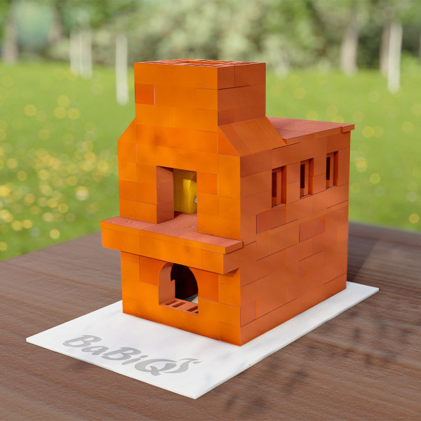 Конструктор из настоящих керамических мини кирпичиков с цементом ...