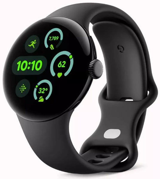 Google Умные часы Pixel Watch 3, 41 мм, Wi-Fi, матовый чёрный корпус ...