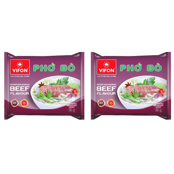 Суп быстрого приготовления VIFON с говядиной ФО БО, 2 шт. по 65 г ...
